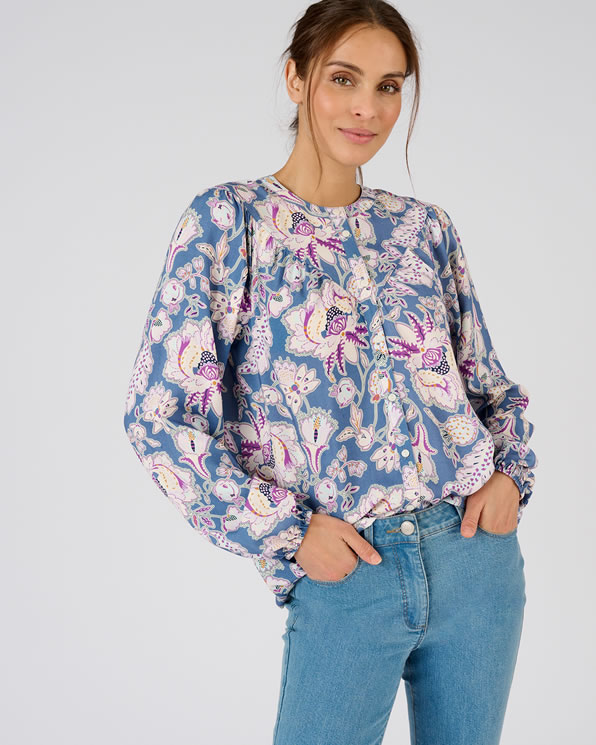 Chemisier fibres pure viscose reliéfée Lenzing EcoVero Tuniques