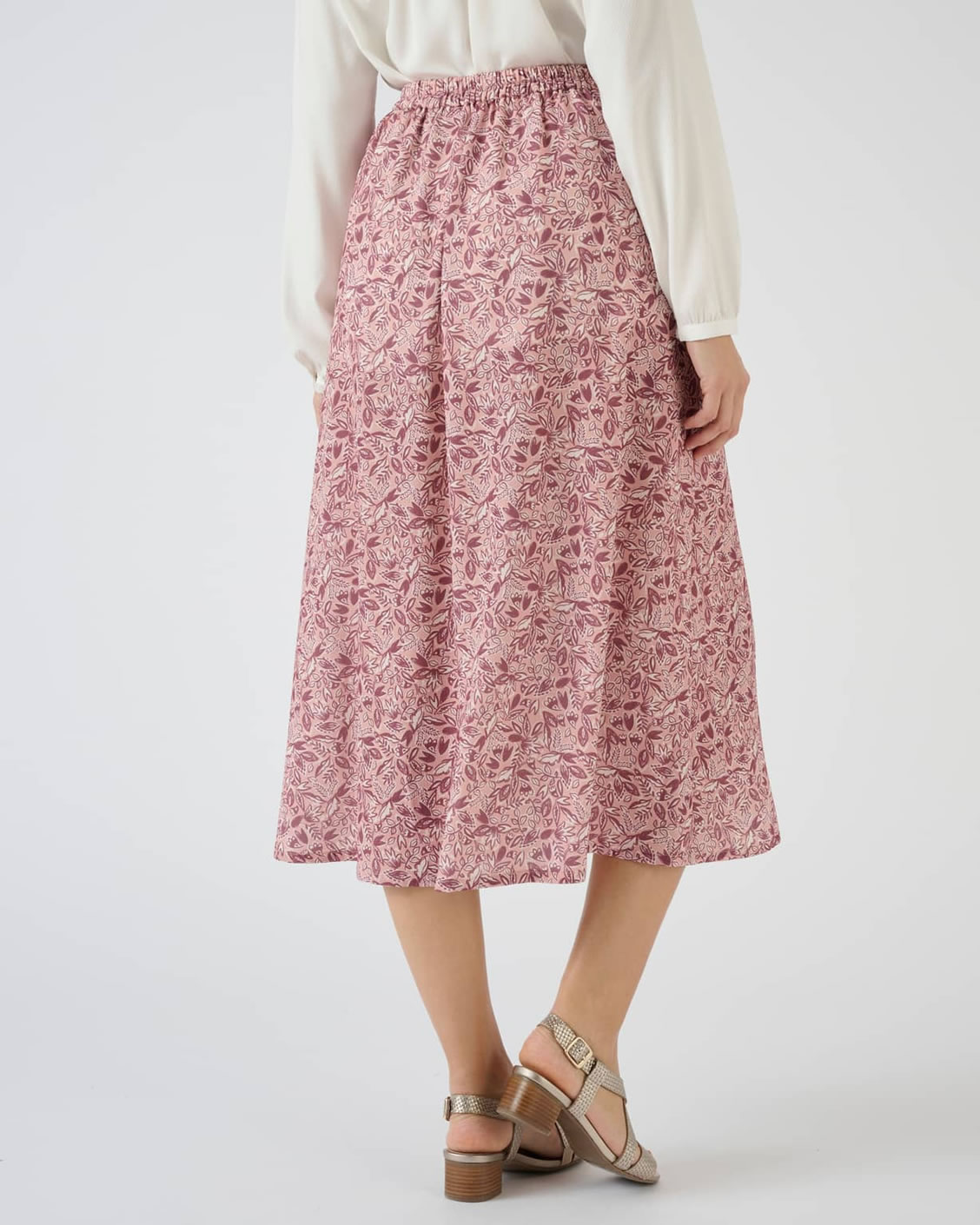 Jupe tissu crêpe stretch à fronces - Jupes - Damart Belgique