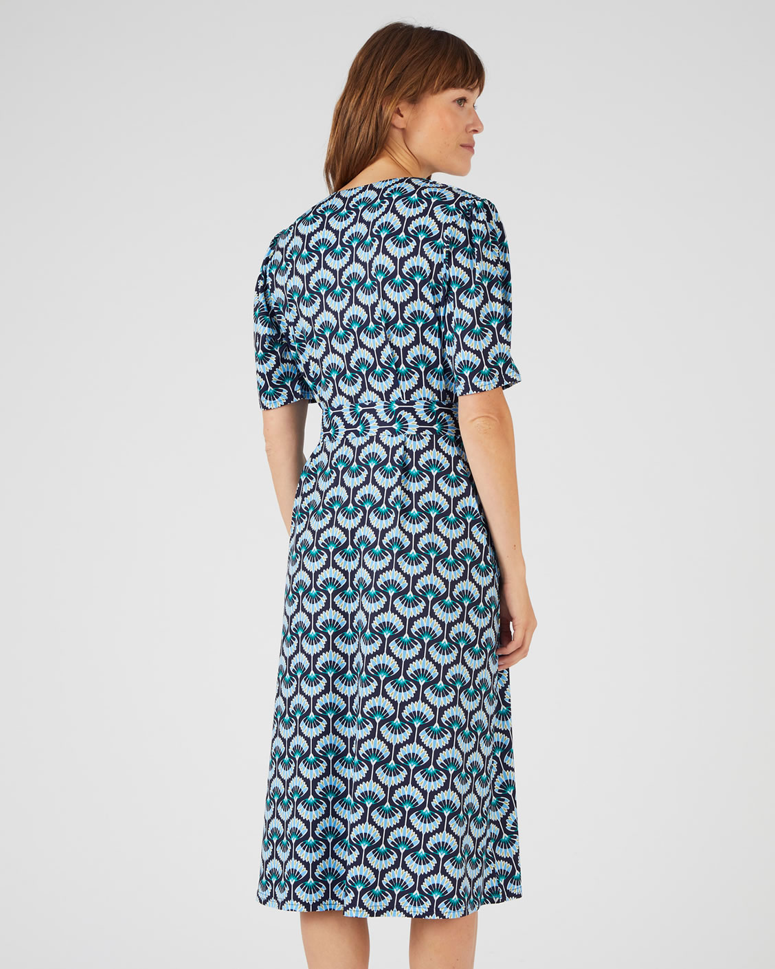 Stretchjurk met grafische print - Jurken - Damart België