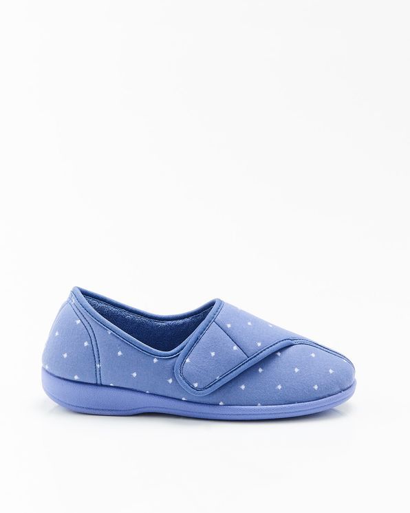 Pantoufles à scratch imprimées - Pantoufles, mules - Damart Belgique