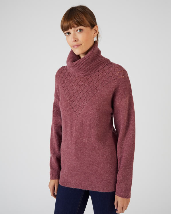 Pull met rolkraag in alpacamix - Pull en cardigans - Damart België